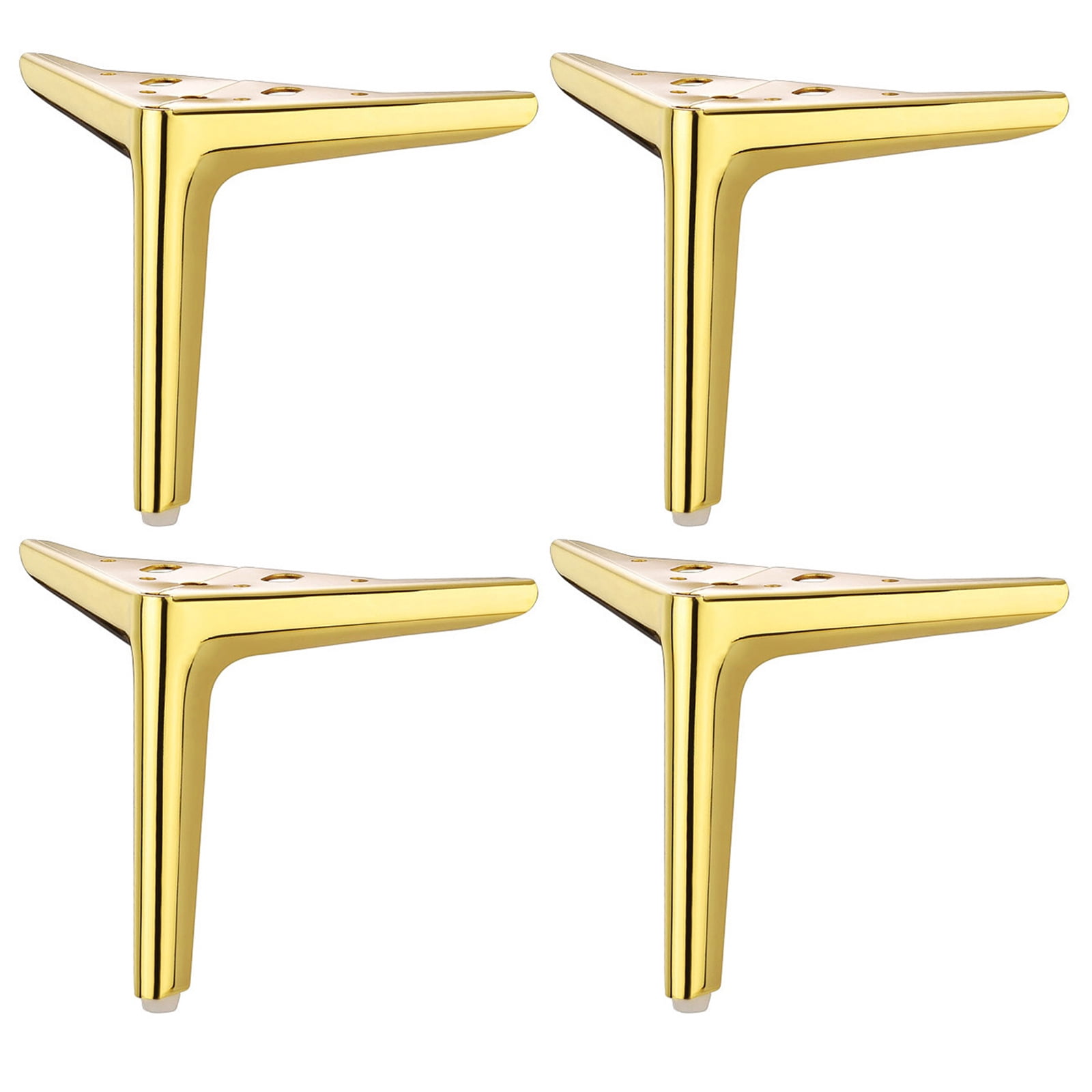 Set of 4 Stylish Metal Cabinet Legs Easy Installation Furniture Legs ...