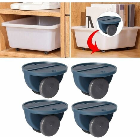 Set of 4 Swivel Casters for Storage Cabinet (Dark Blue) - Walmart.com