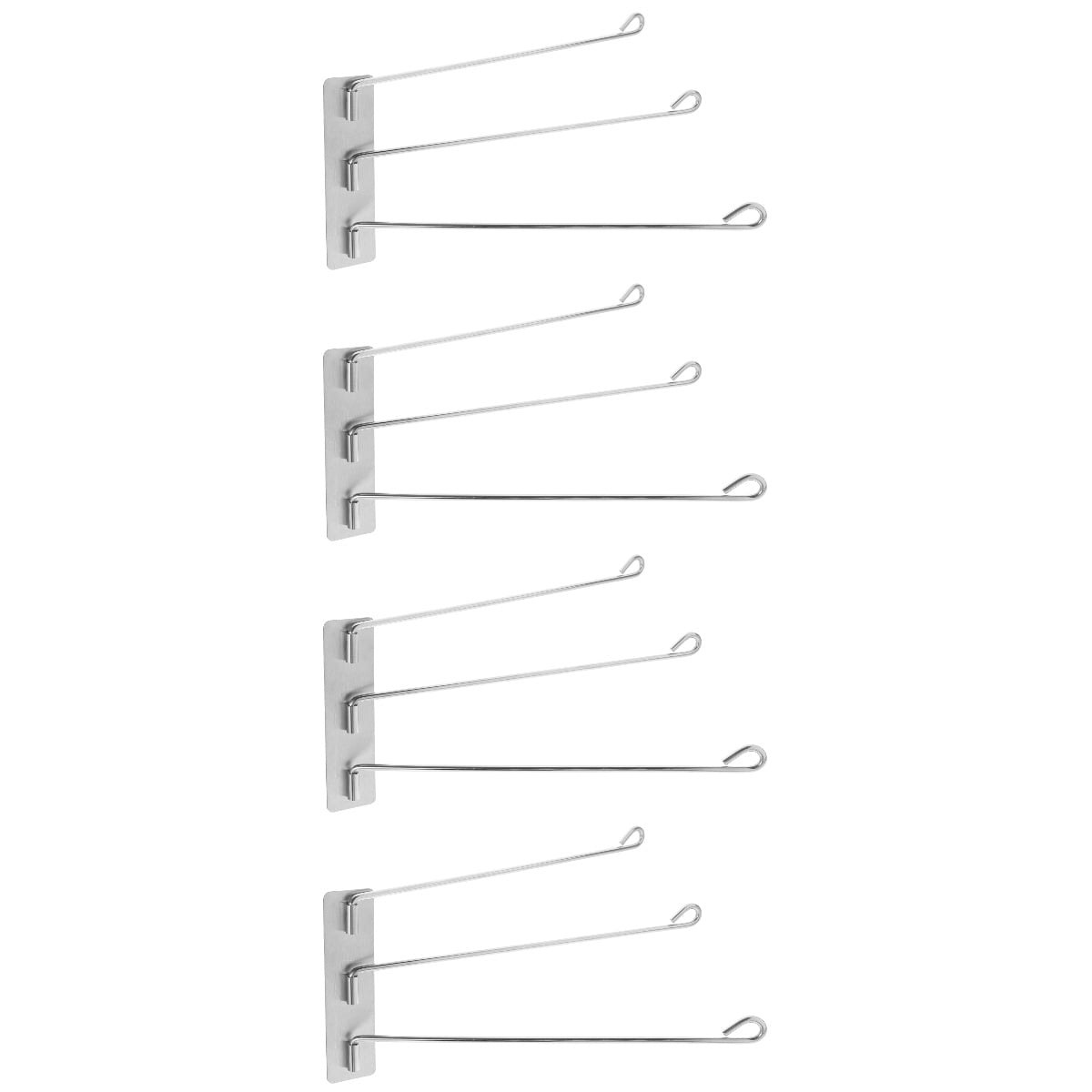 Set of 4 Swivel Frame Towel Rack Racks for Bathroom Bar Hanger Holders ...