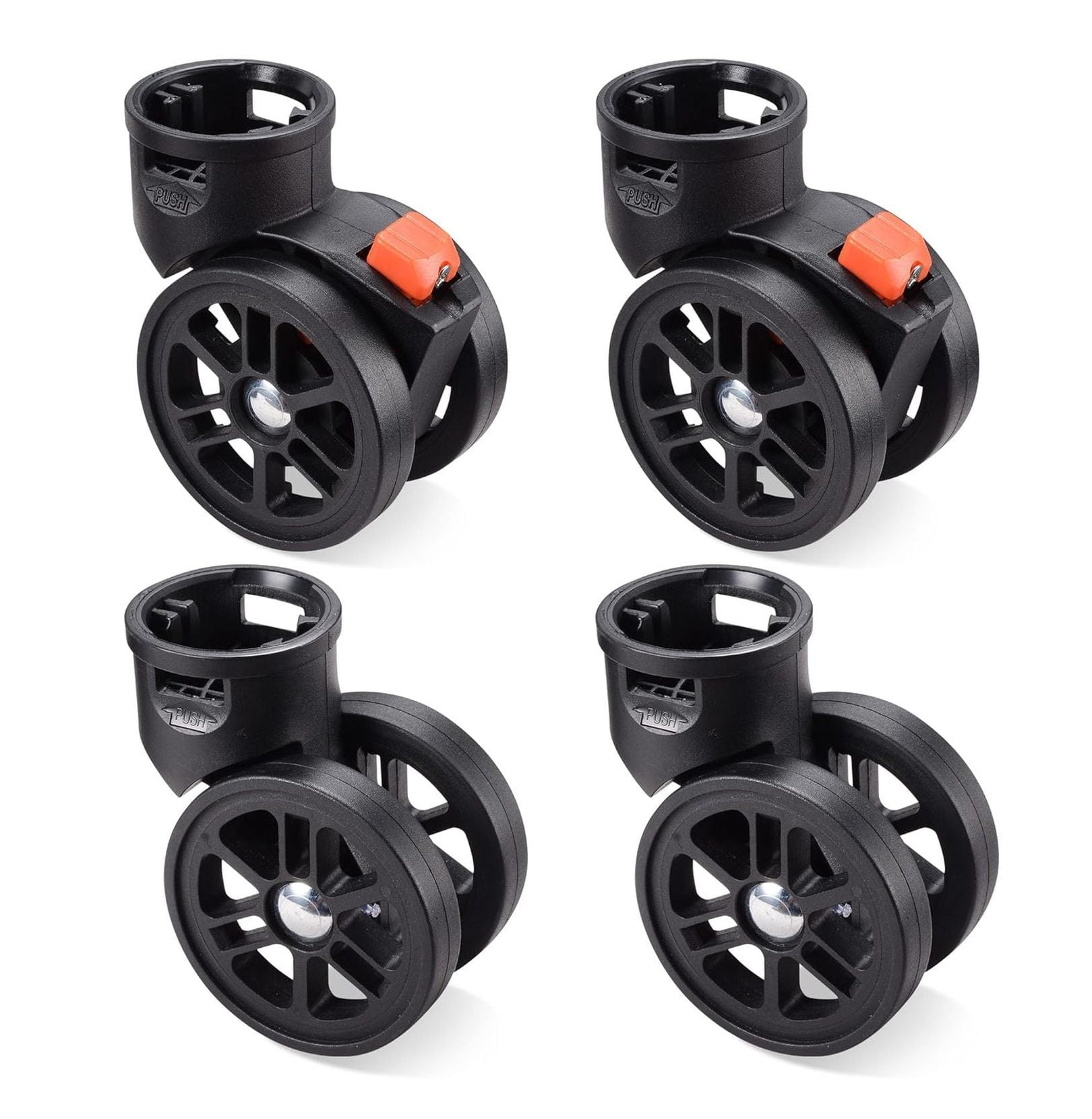 Set of 4 Swivel Replacement Wheel Caster with Locking Brake 360 Degree ...