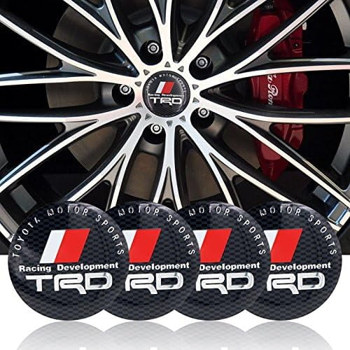 jdmotive Wheel Emblems Automotive Decals, 56mm, for Camry Corolla 4 ...