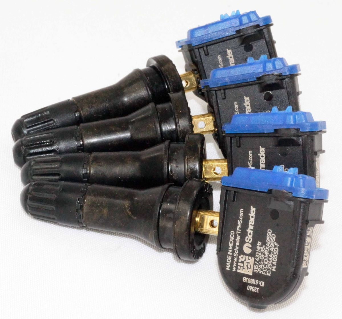 Set of 4 TPMS Sensors - (Snap-In, 314.9/315/433MHz) Programmable EZ ...