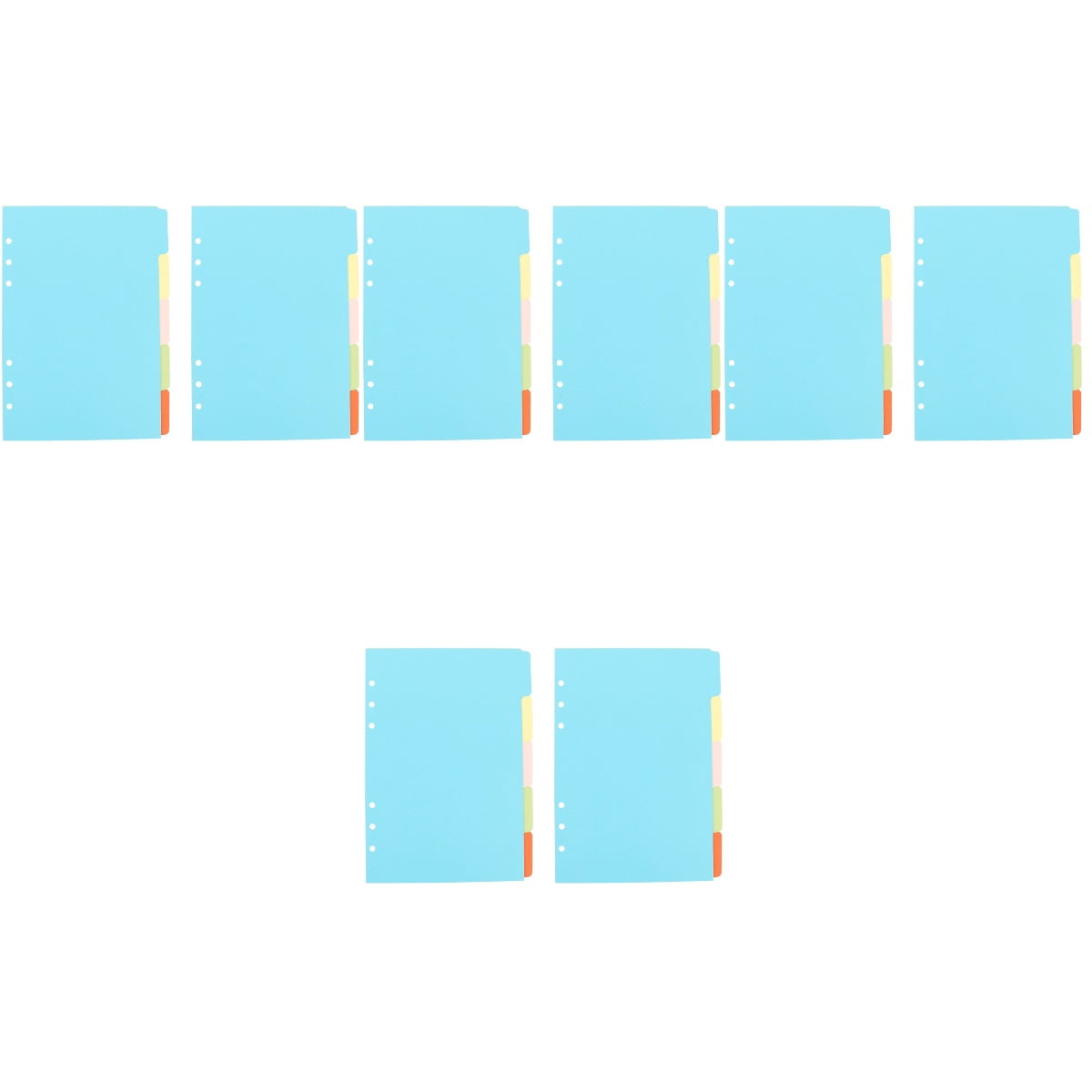 Set of 4 Tabs for Notebooks Colored Pages Document Separators Index ...