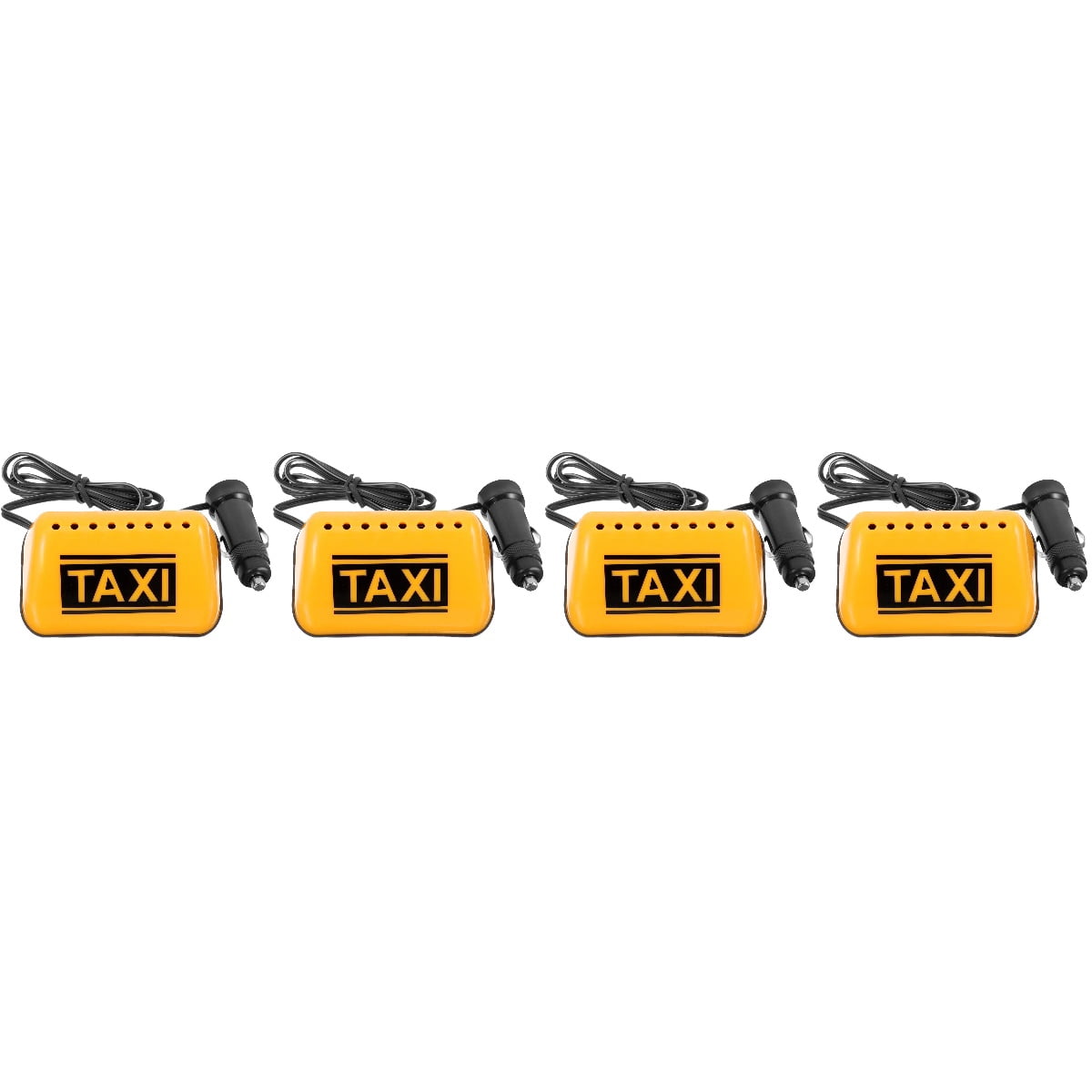 Set of 4 Taxi Lamp Car Light Roof with Magnetic Base Adhesive Sign ...