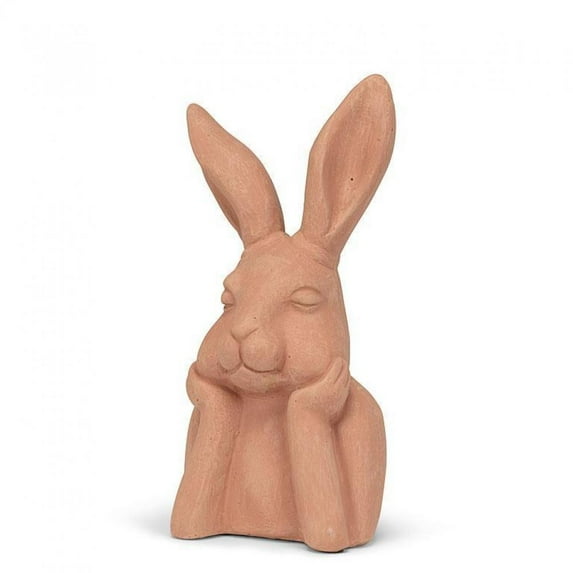 Set of 4 Terracotta Colored Pondering Rabbit Figurine - Walmart.com