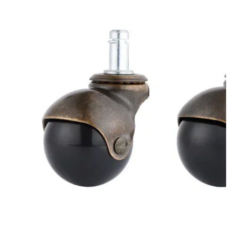 Set of 4 Tone 2" Inch Qinggu Bronze Ball Caster Wheels for Furniture ...