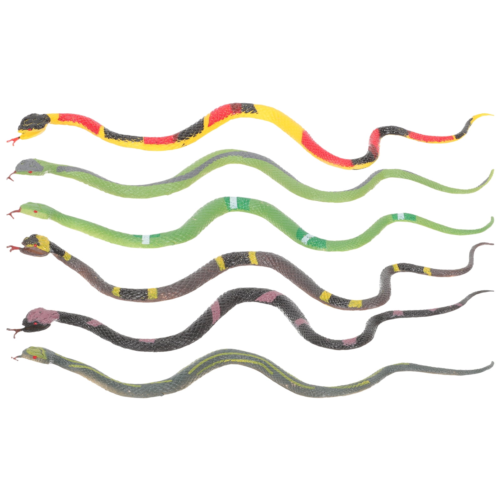 Set of 4 Toy Snake Simulated Snake Models Fake Snake Toys Child Toddler ...