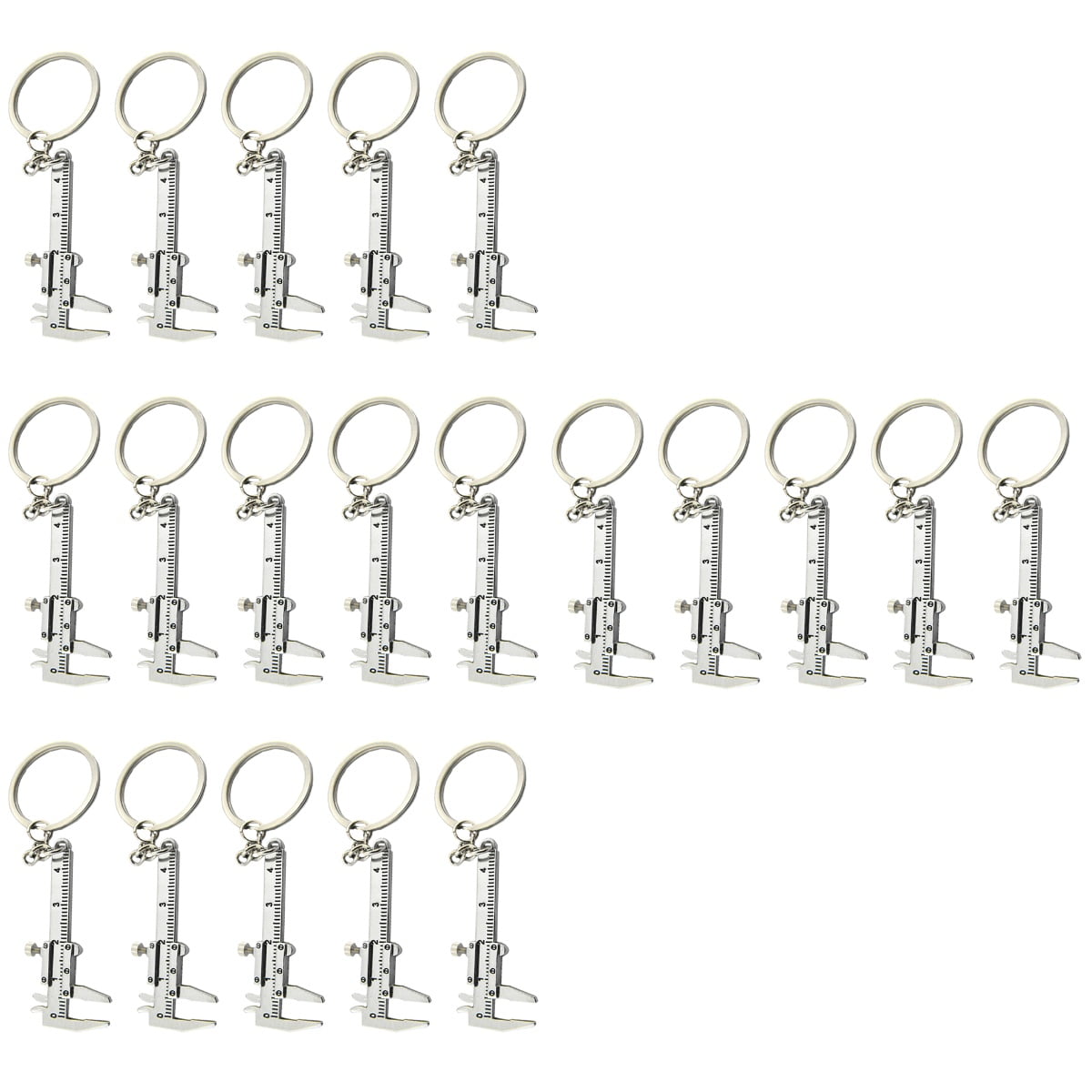 Set of 4 Toy Vernier Caliper Buckle Carabiner for Keys Organizer Holder ...