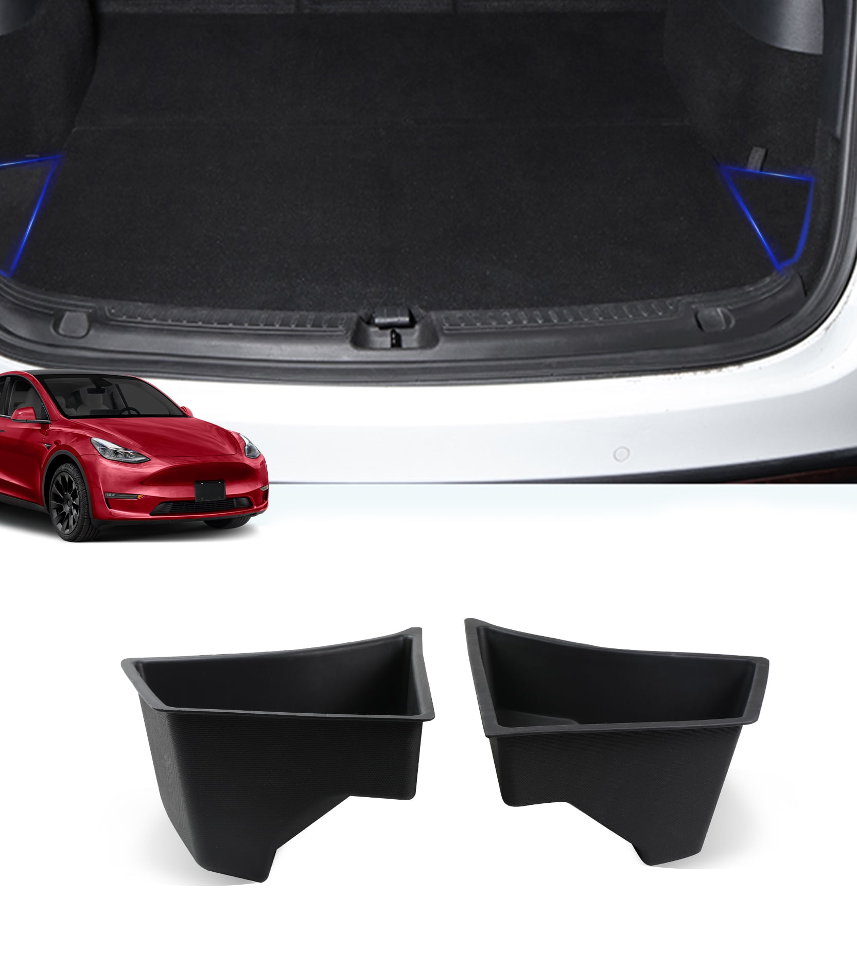 Set of 4 Trunk Side Buckets For 2023 - 2025 Tesla Model 3 Refresh ...