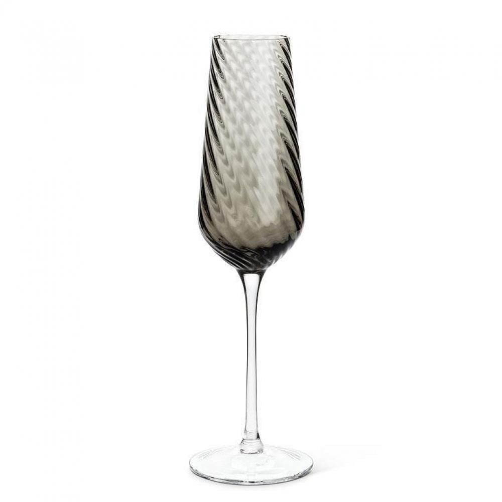 Set of 4 Twist Optic Slender Flute Glass - Walmart.com