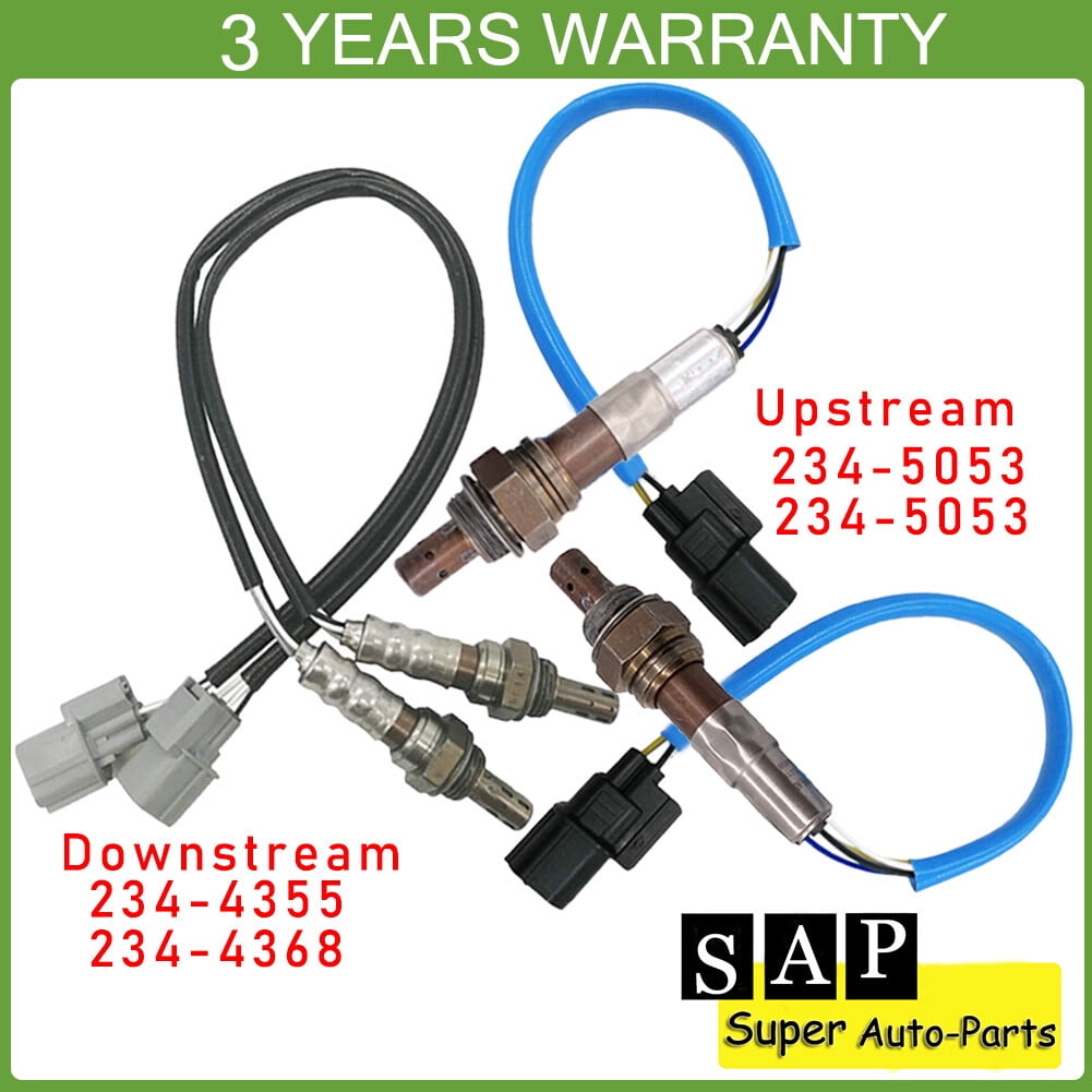 Set of 4 Upstream + Downstream Oxygen Sensor for Honda Odyssey 2007 ...