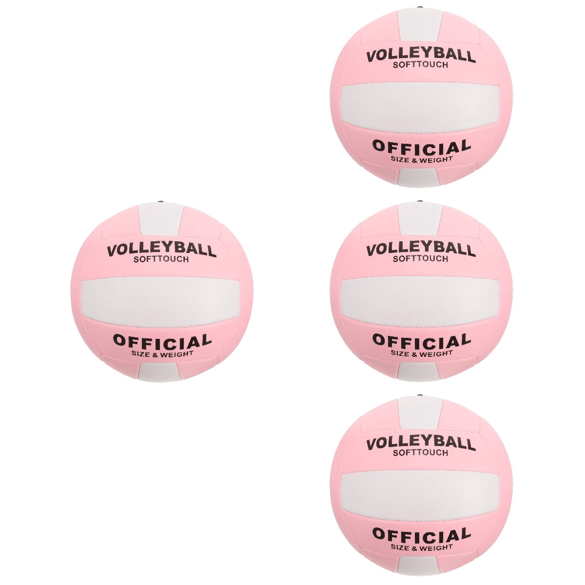 Set of 4 Volleyball No. 5 Balls Floating Hoop Game Badminton ...