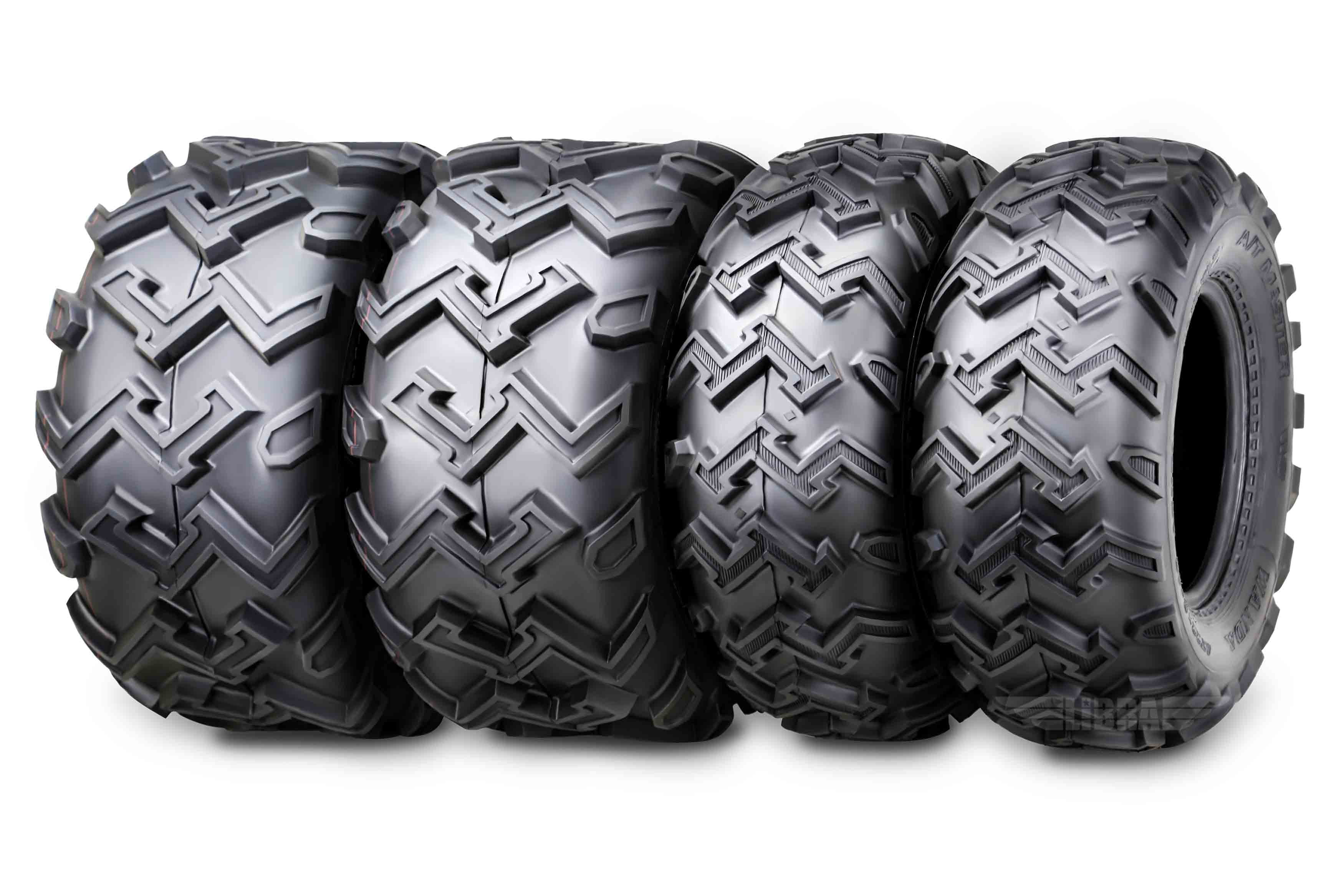 WANDA ATV UTV Tires Set, 22x8-10 Front & 22x11-10 Rear, 6PR, Directional Tread, Aggressive ...