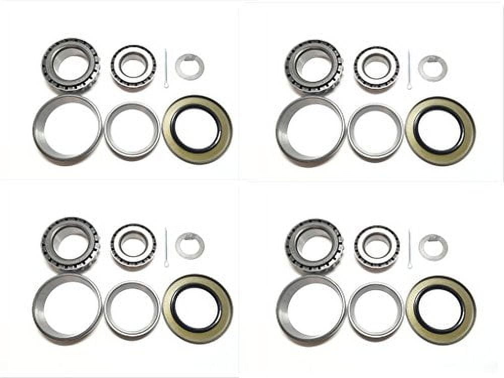 (Set of 4) WESTERNPRIME Trailer Hub Wheel Bearing Kit 25580 14125A with ...