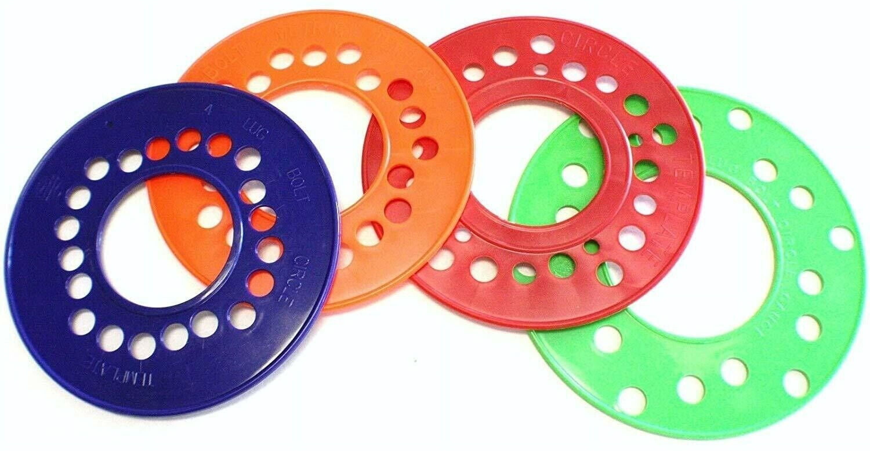 Set of 4 WHEEL BOLT PATTERN TEMPLATE TOOLS Measure Guides American ...