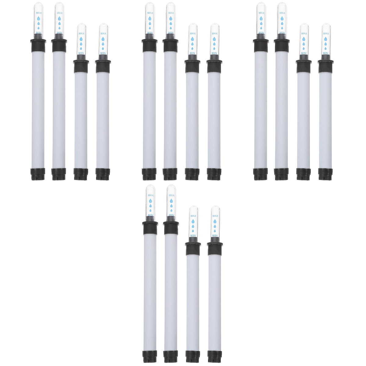 Set of 4 Water Level Indicator Small Terrarium Flower Decor Diffuser ...