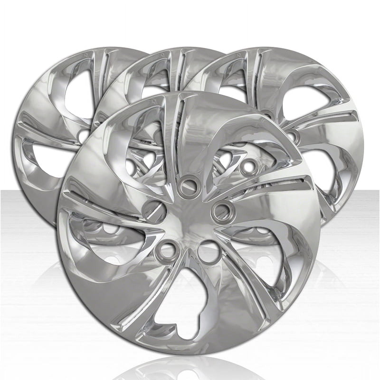 Set of 4 Wheel Covers for 2013-2015 Honda Civic 5 Twisted Spoke 15 inch ...