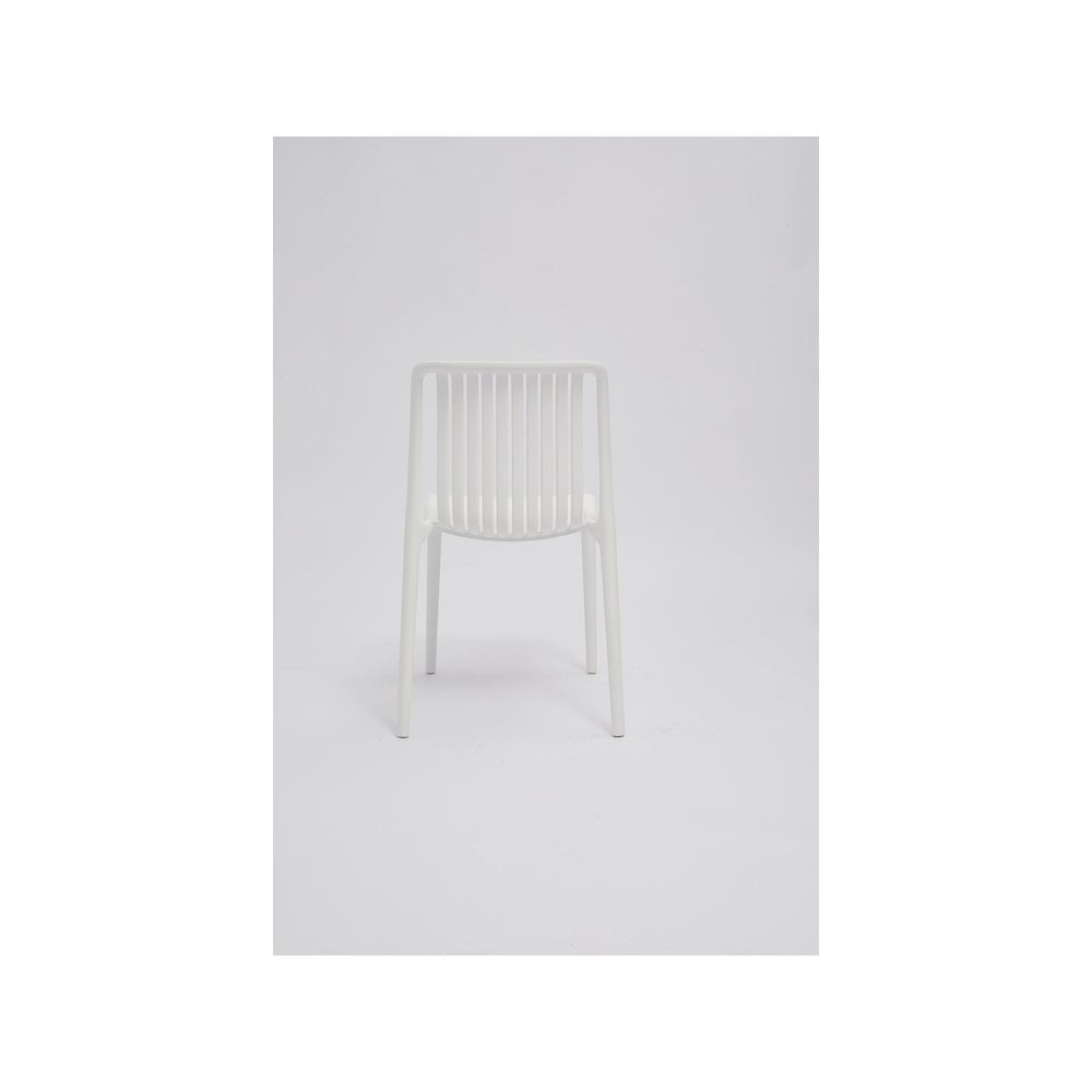 Set of 4 White Stackable Polypropylene Side Chair - Walmart.com