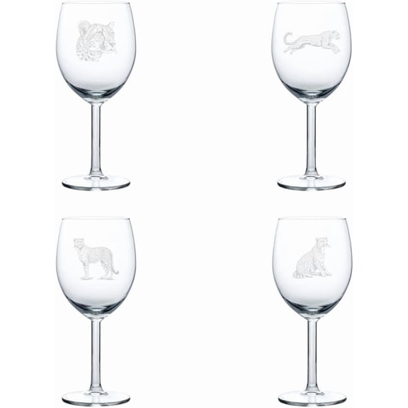 Leopard Wine Glasses