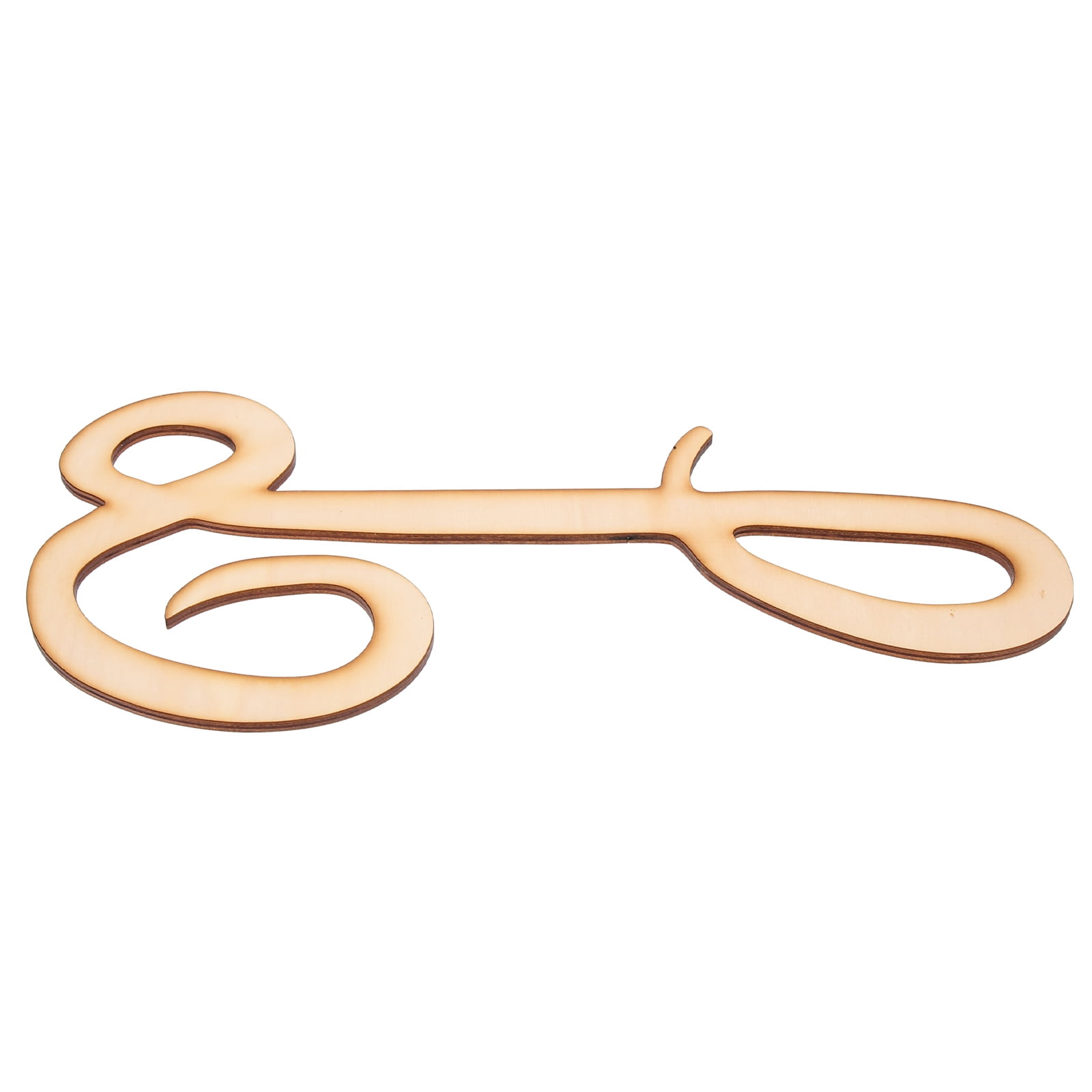 Set of 4 Wood Cursive Alphabet Letter Pendant Vinyl Sticker - Walmart.com