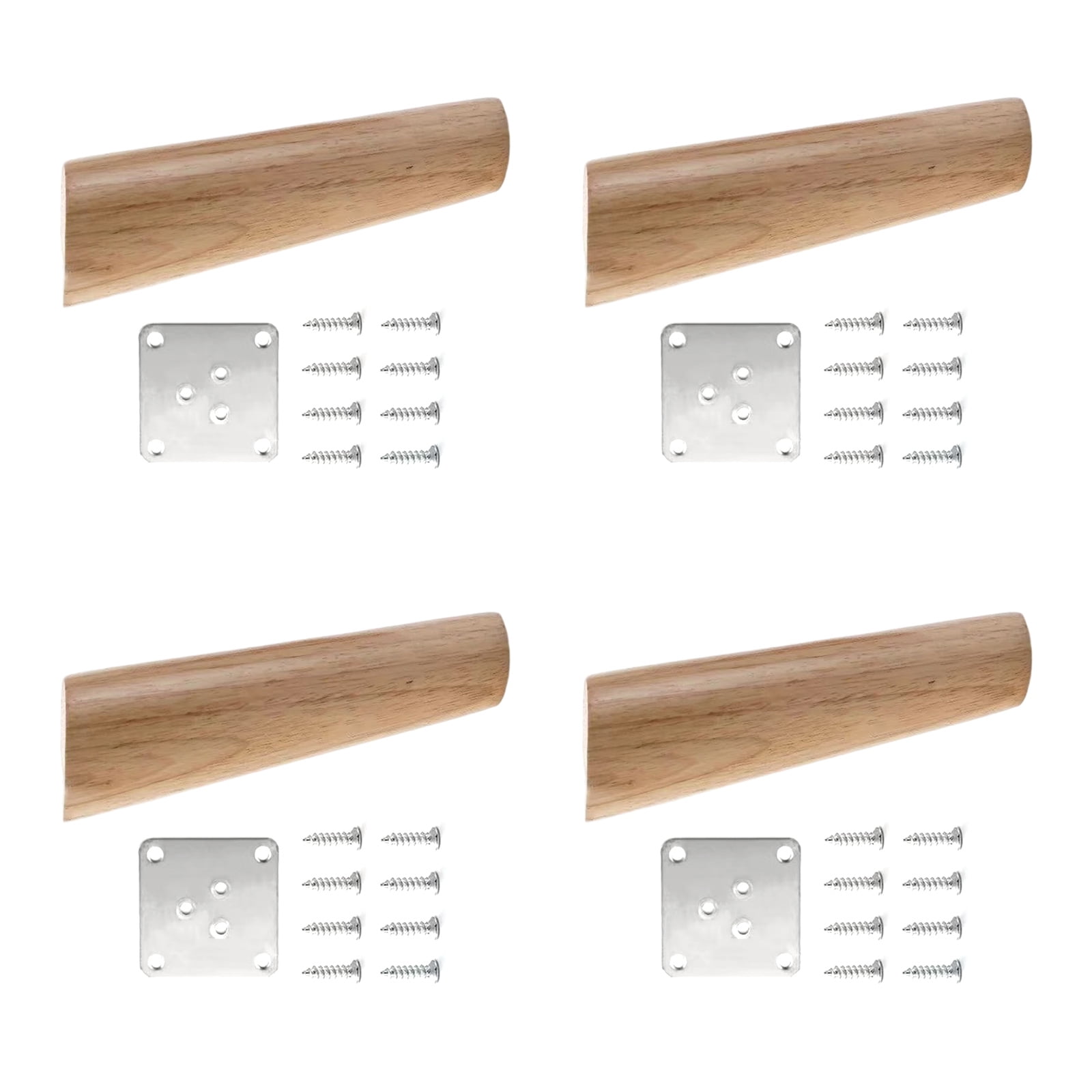 Set of 4 Wooden Furniture Support Brackets Structural Reinforcement for ...