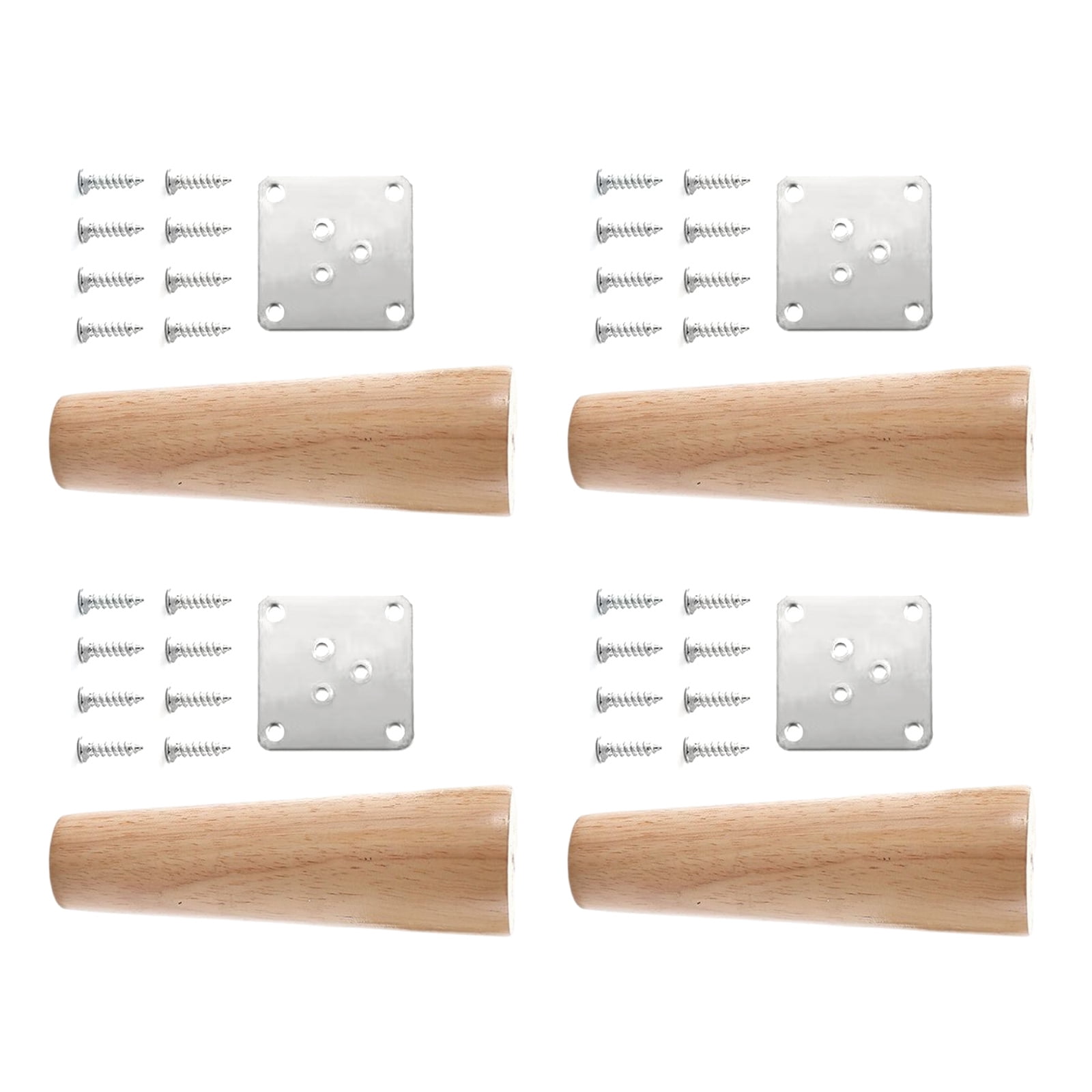 Set of 4 Wooden Furniture Support Brackets Structural Reinforcement for ...
