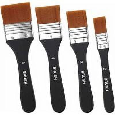 Hukapapa Set of 4 brushes for acrylic paint, high-end artist brushes ...