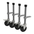 4-Piece Caster Set with Adjustable 6-inch Leveling Jacks for Baker ...