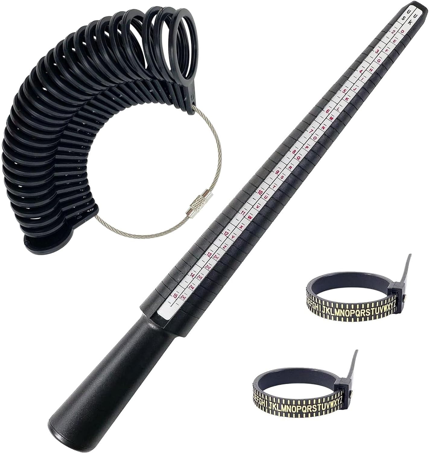 Set of 4 combination ring sizer, ring sizer, ring sizer, measuring ...