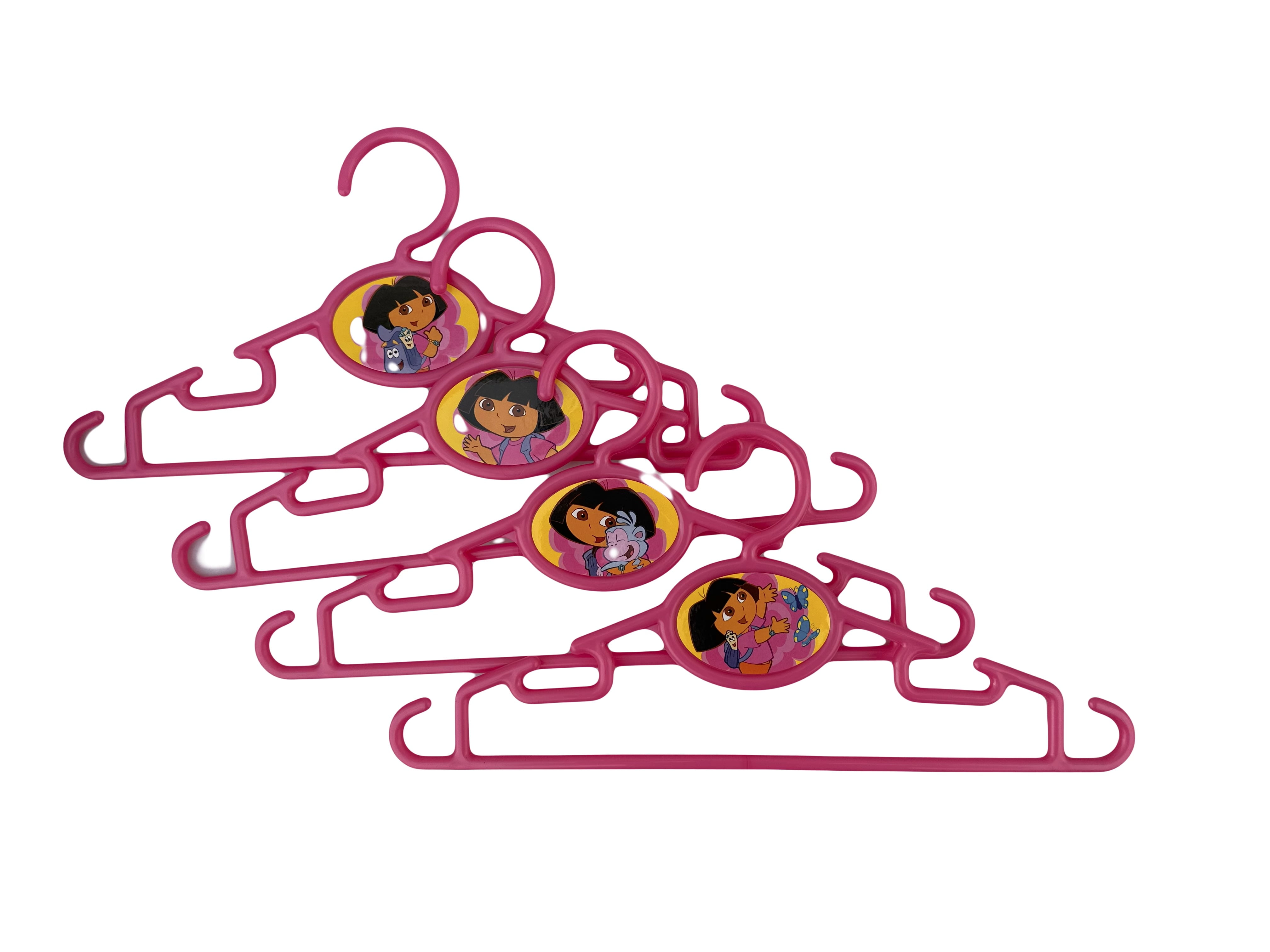 Set of 4 pcs Dora The Explorer Hangers - Kids Size Hangers - Walmart.com