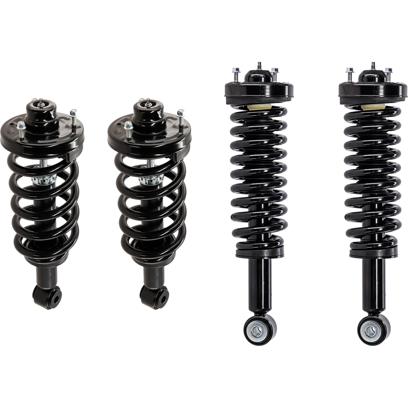 Set of 4 y Loaded Non-Adjustable Struts for Front & Rear Left & Right ...