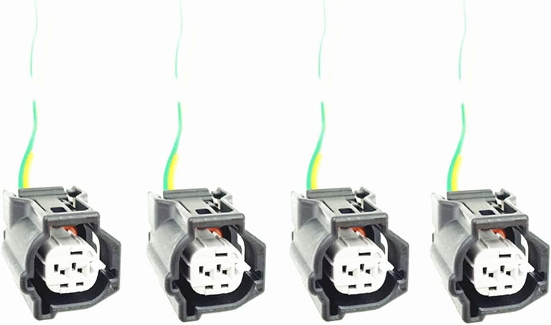 Set of 4PCS Fuel Injectors Connector Plug Harness Pigtail Wire FJ1192 ...