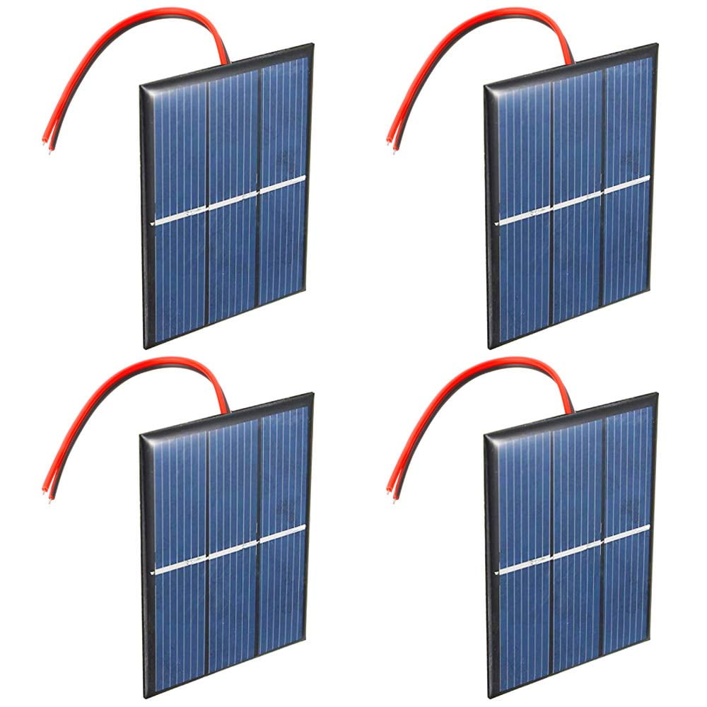 Set of 4pcs 1.5V 0.65W 60X80mm Micro Mini Solar Panel Cells for Solar ...