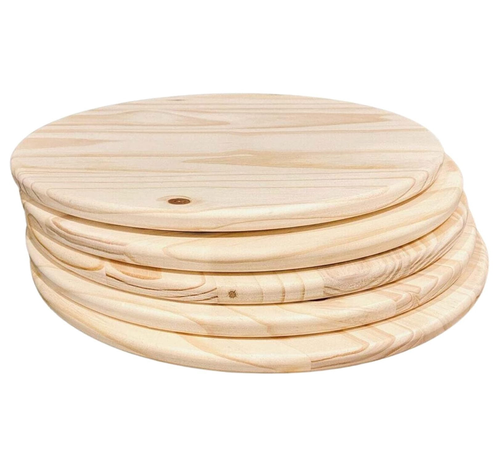 Set of 5-0.8" Thick, 12" Wood Circle for , Unfinished Wood Sign, 12 ...