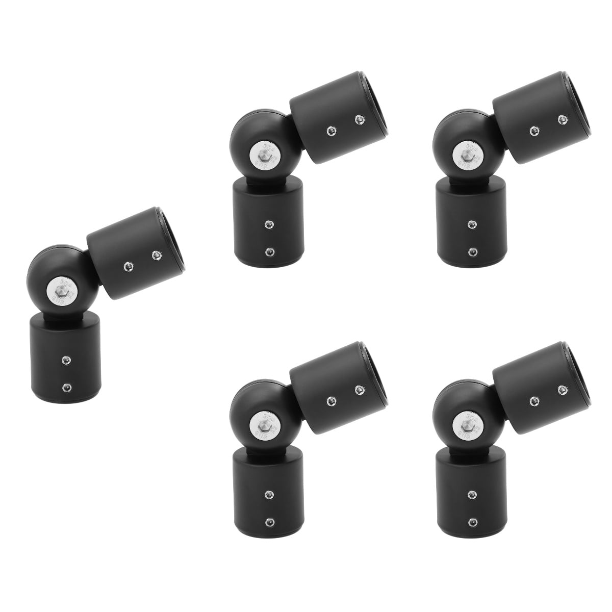 Set of 5 Adaptor Curtain Rod Corner Connection Angle Connector Joint ...