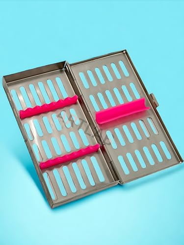 Set of 5 Autoclave Sterilization Cassette for 7 Instruments 7.5" X 3.5 ...