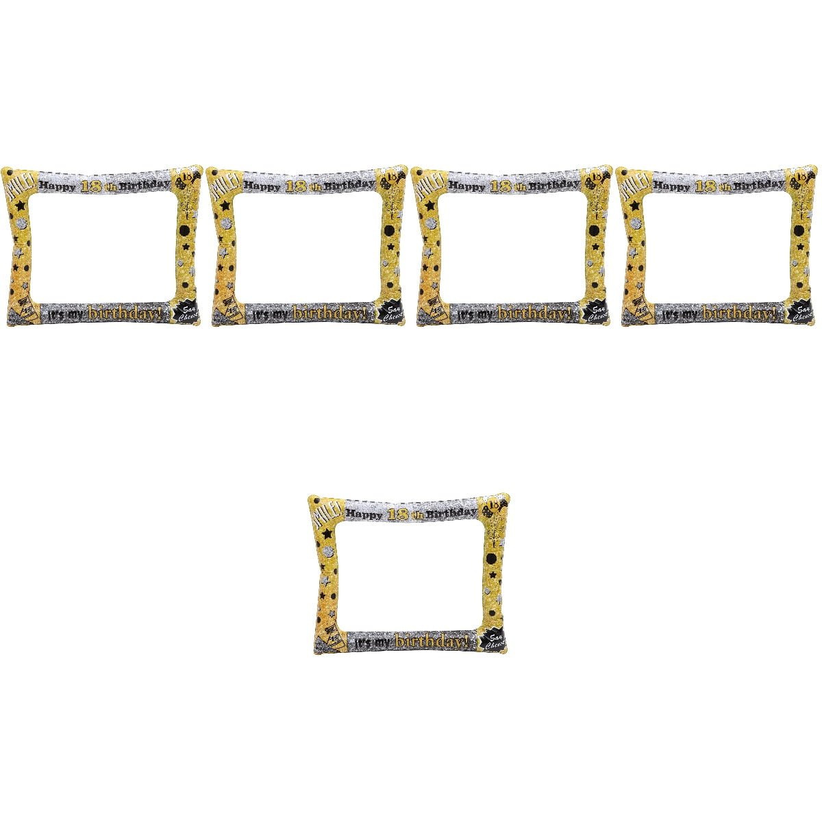 Set of 5 Balloons Birthday Inflatable Photo Frame - Walmart.com