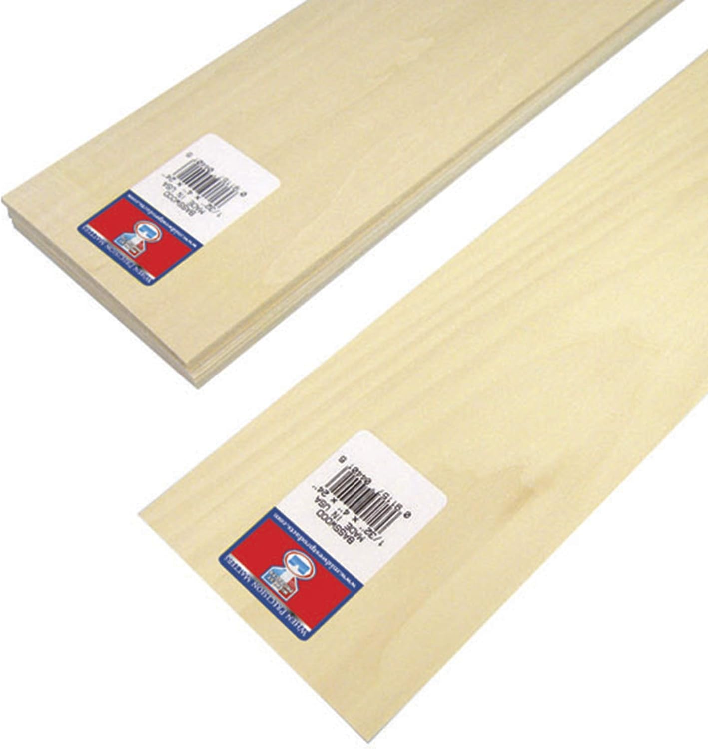 Set of 5 Basswood Rods (1/32 in x 4 in x 24 in) for Architectural Model ...