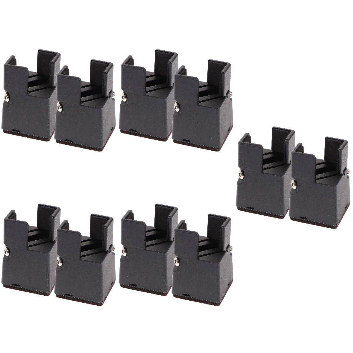 Set of 5 Bed Raisers Chair Leg Extenders for Height Stackable Base ...
