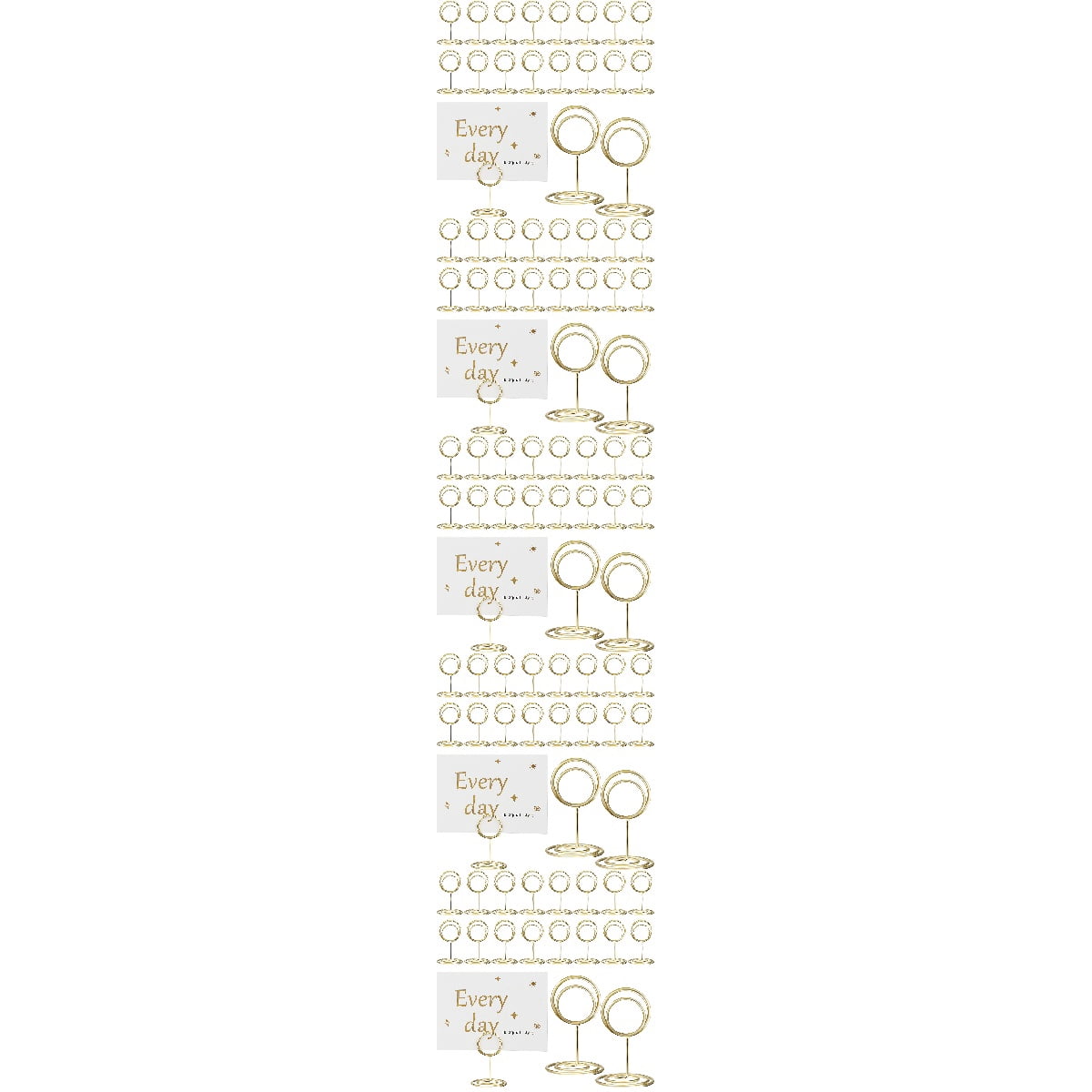 Set of 5 Birthday Card Holder Stands Photo Bracket Table Number Holders ...