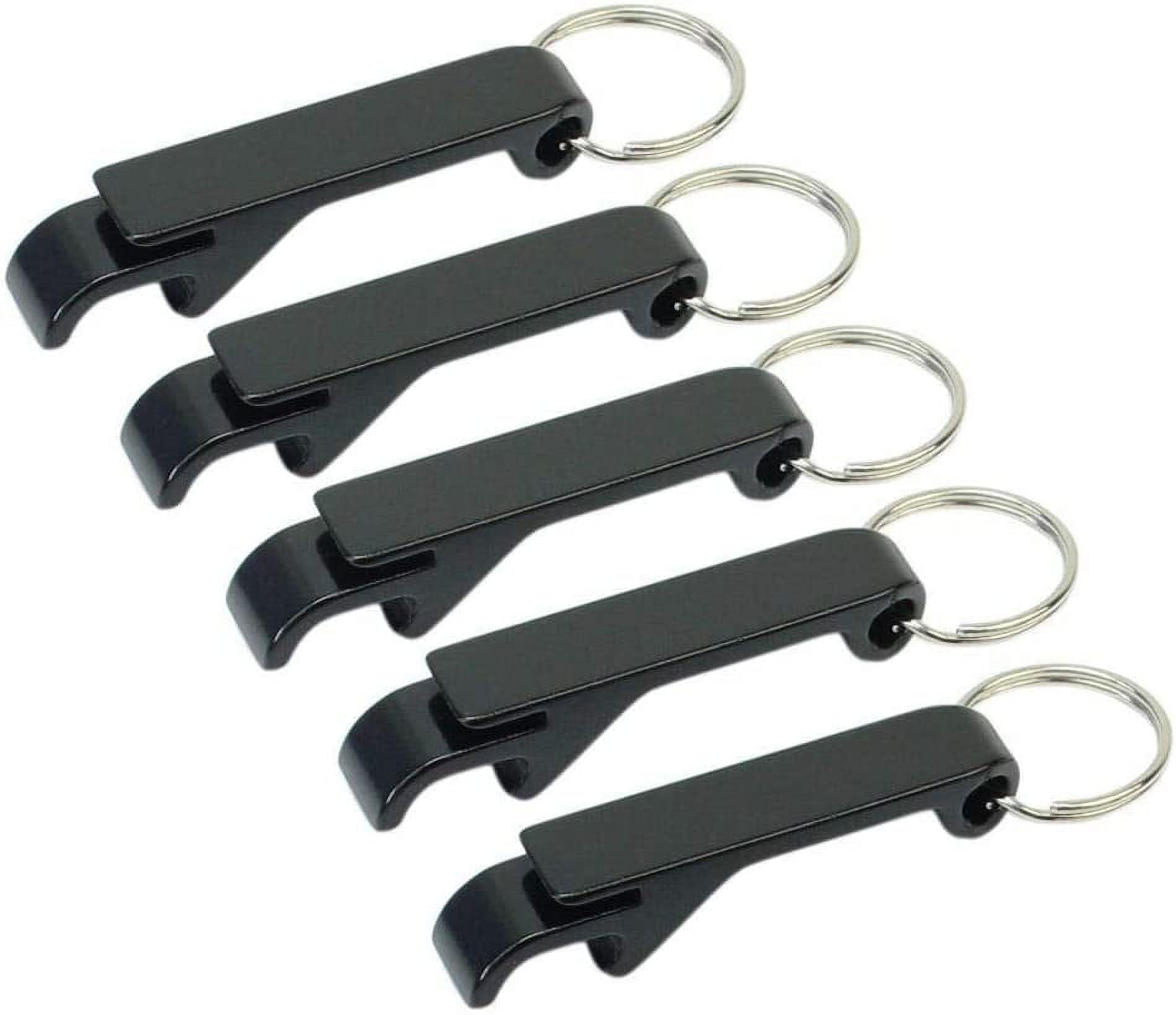 Set of 5 -Black Key Chain Beer Bottle Opener / Pocket Small Bar Claw ...