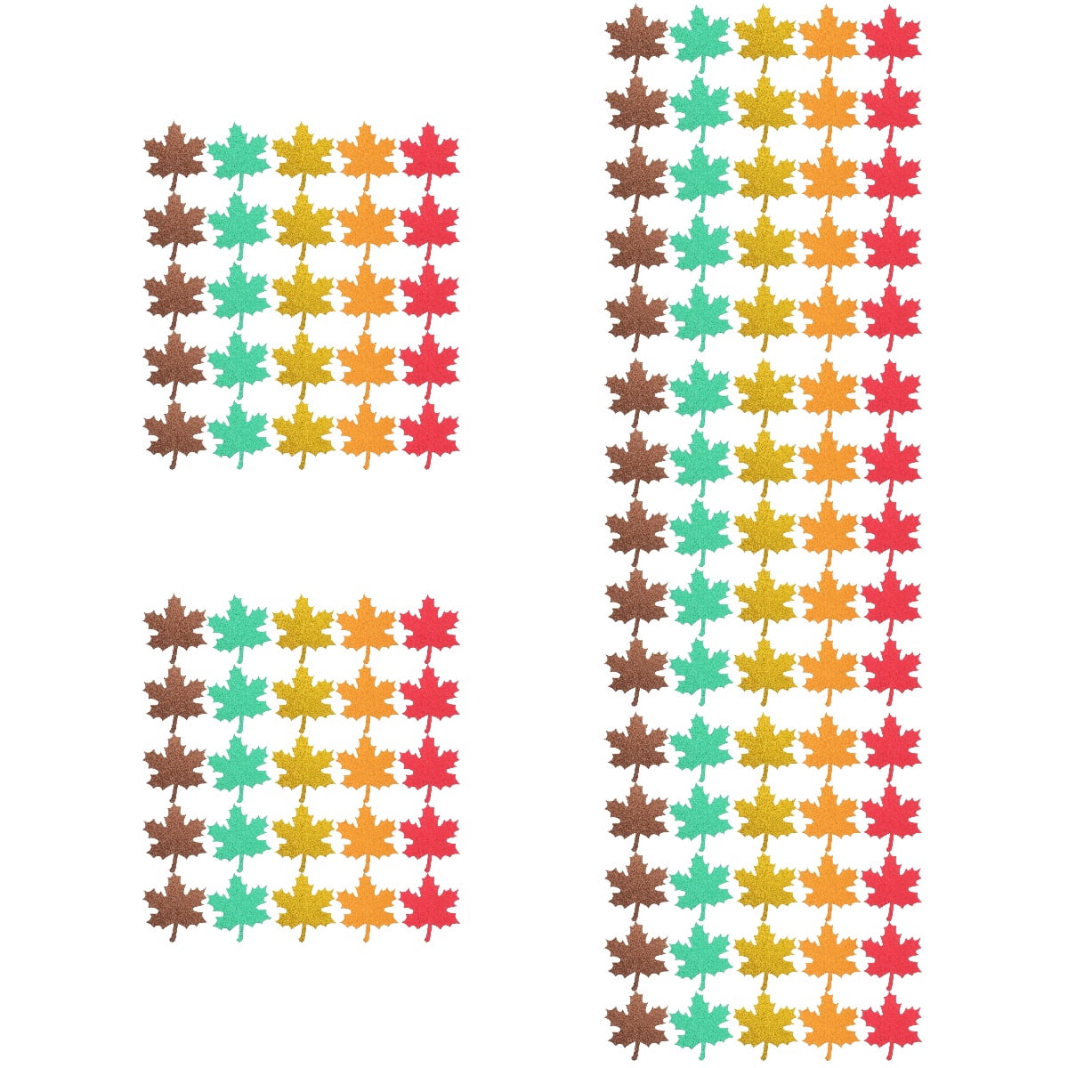 Set of 5 Bulletin Board Decoration Fall Leaves Cut Outs Maple Leaf ...