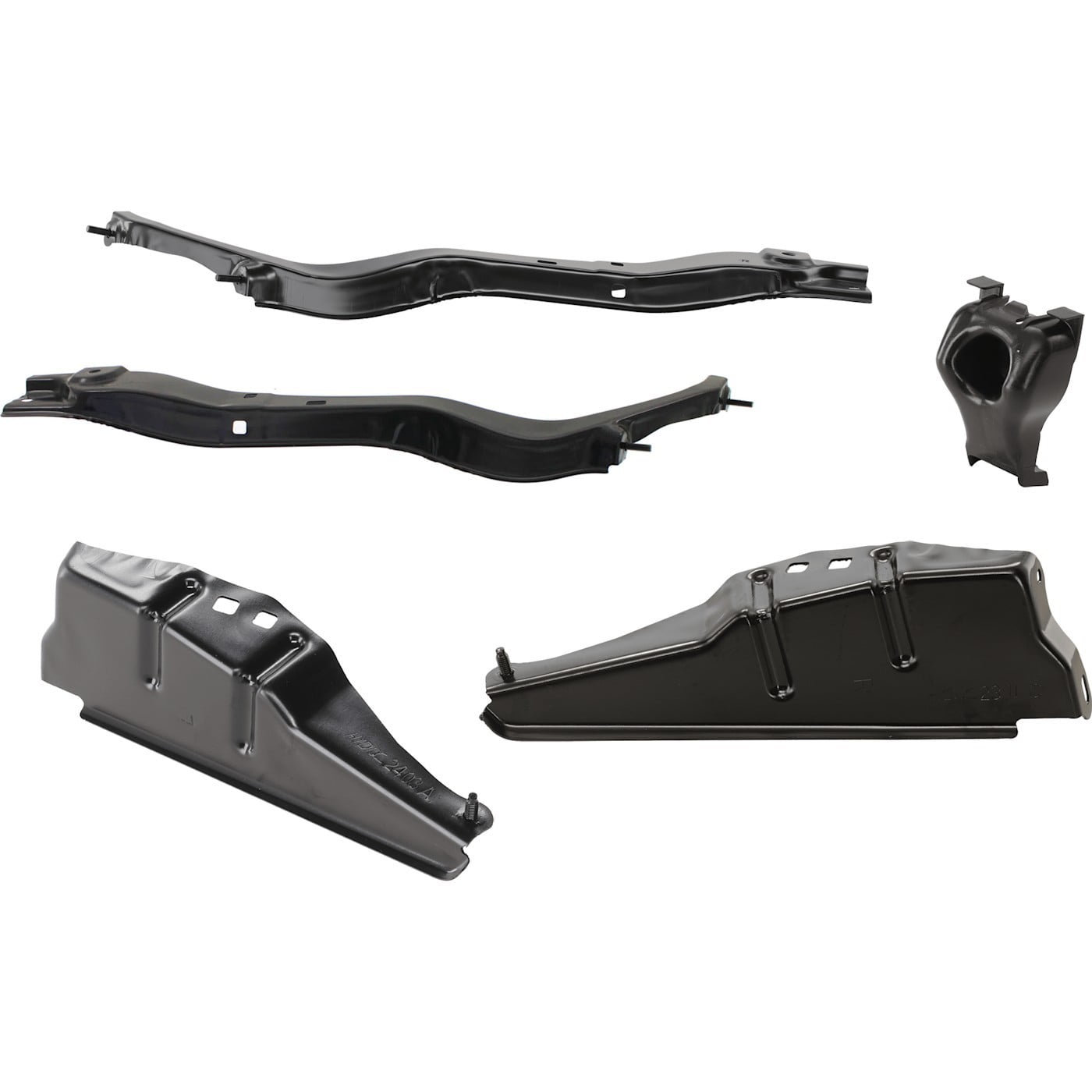Set of 5 Bumper Face Bar Brackets for Left & Right Front Bumper ...