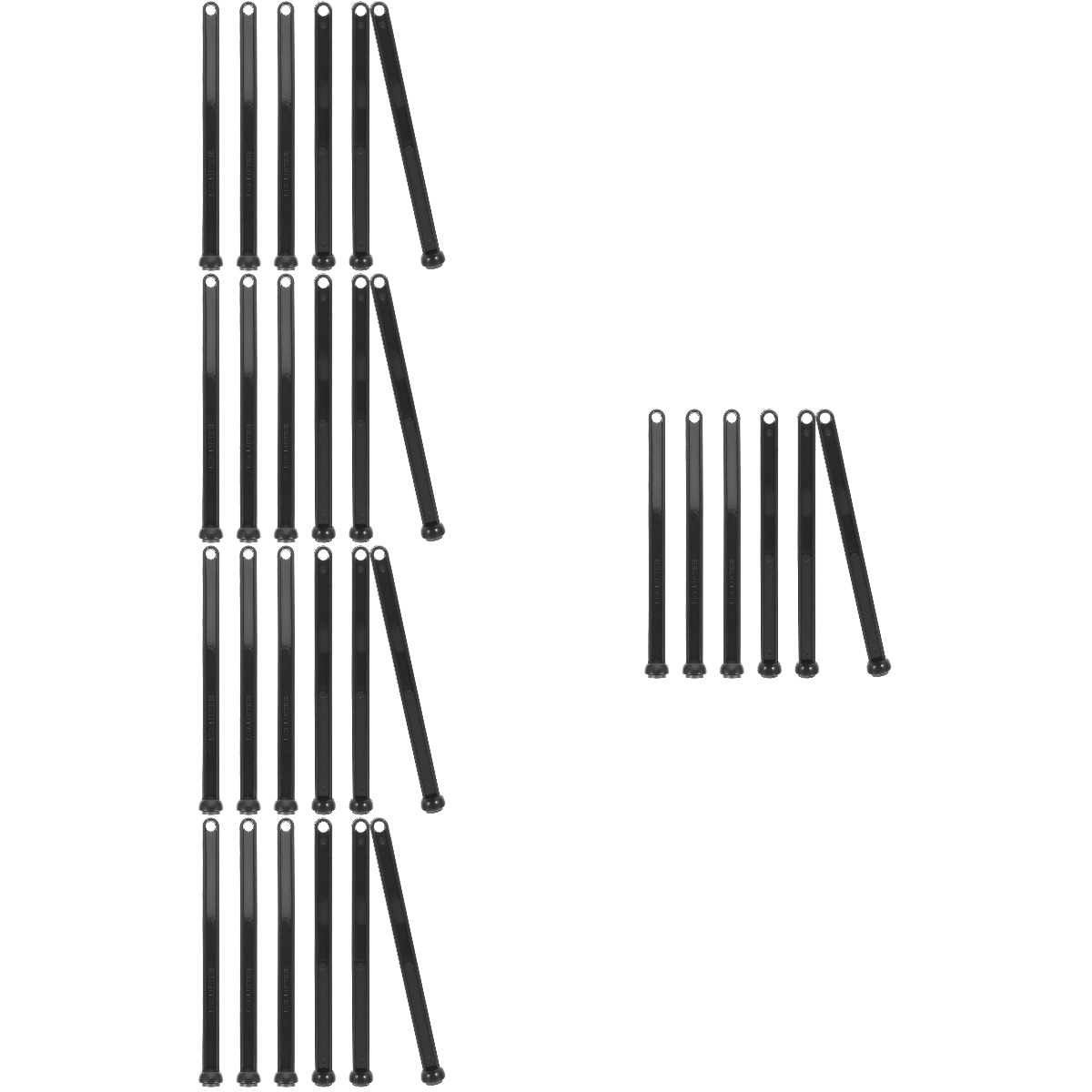 Set of 5 Can Lifter Canning Jar Lifter 17.3X1.5X1.5CM Black - Walmart.com