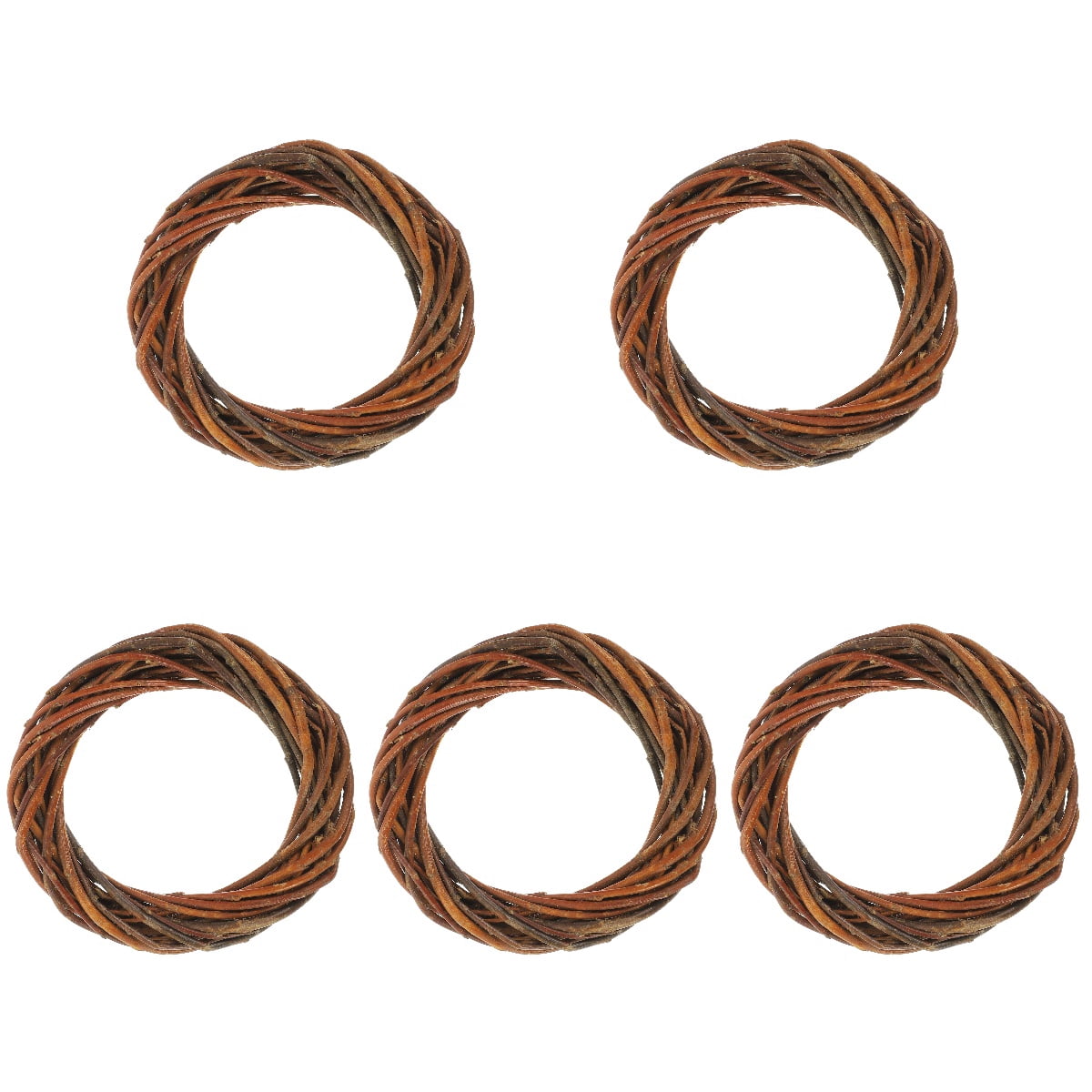 Set of 5 Christmas Garland Plain Wreaths for Decorating Window Vine ...