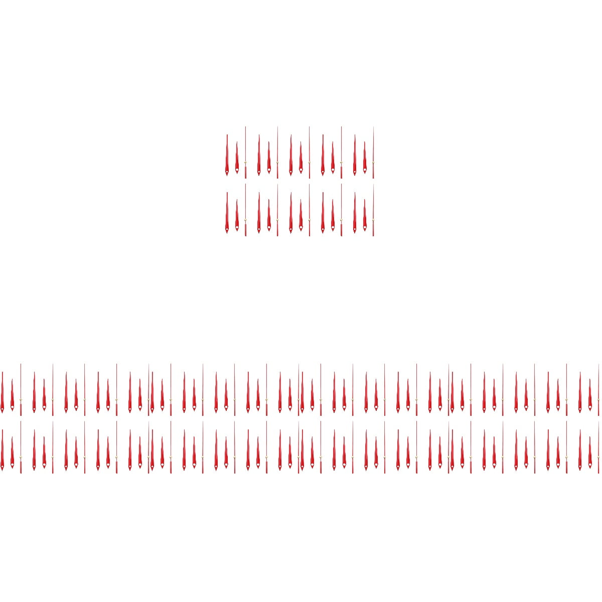 Set of 5 Clock Hands Replacement Extra Large Pendulum DIY Wall Red ...