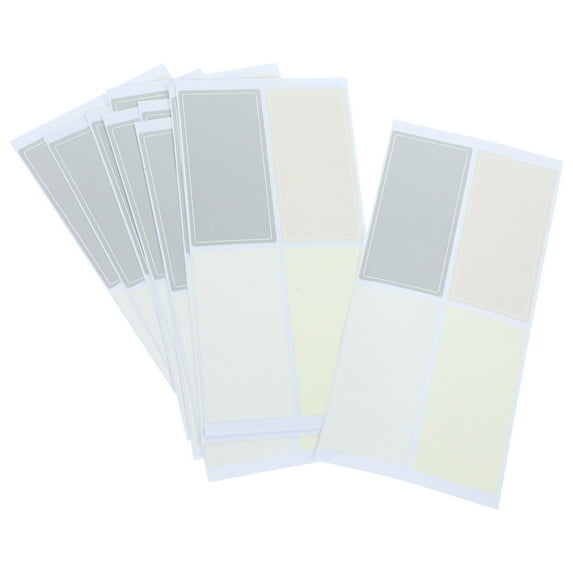 Set of 5 Reusable Labels Color Stickers Colored Sticky Classification ...