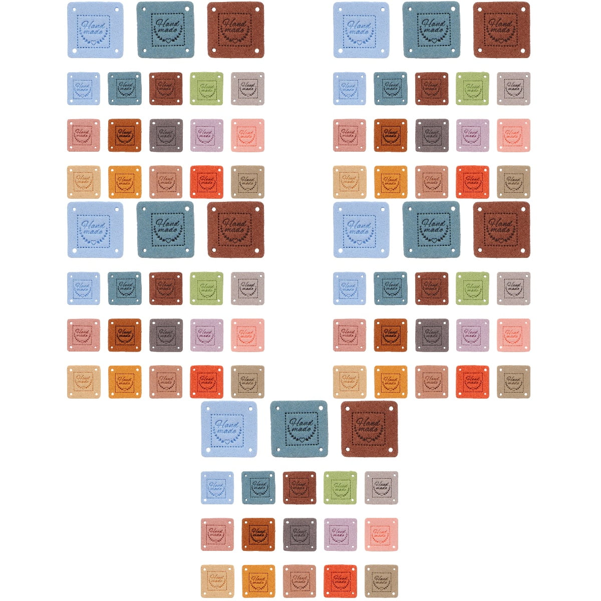 Set of 5 Custom Leather Labels Color Purses Stitching - Walmart.com