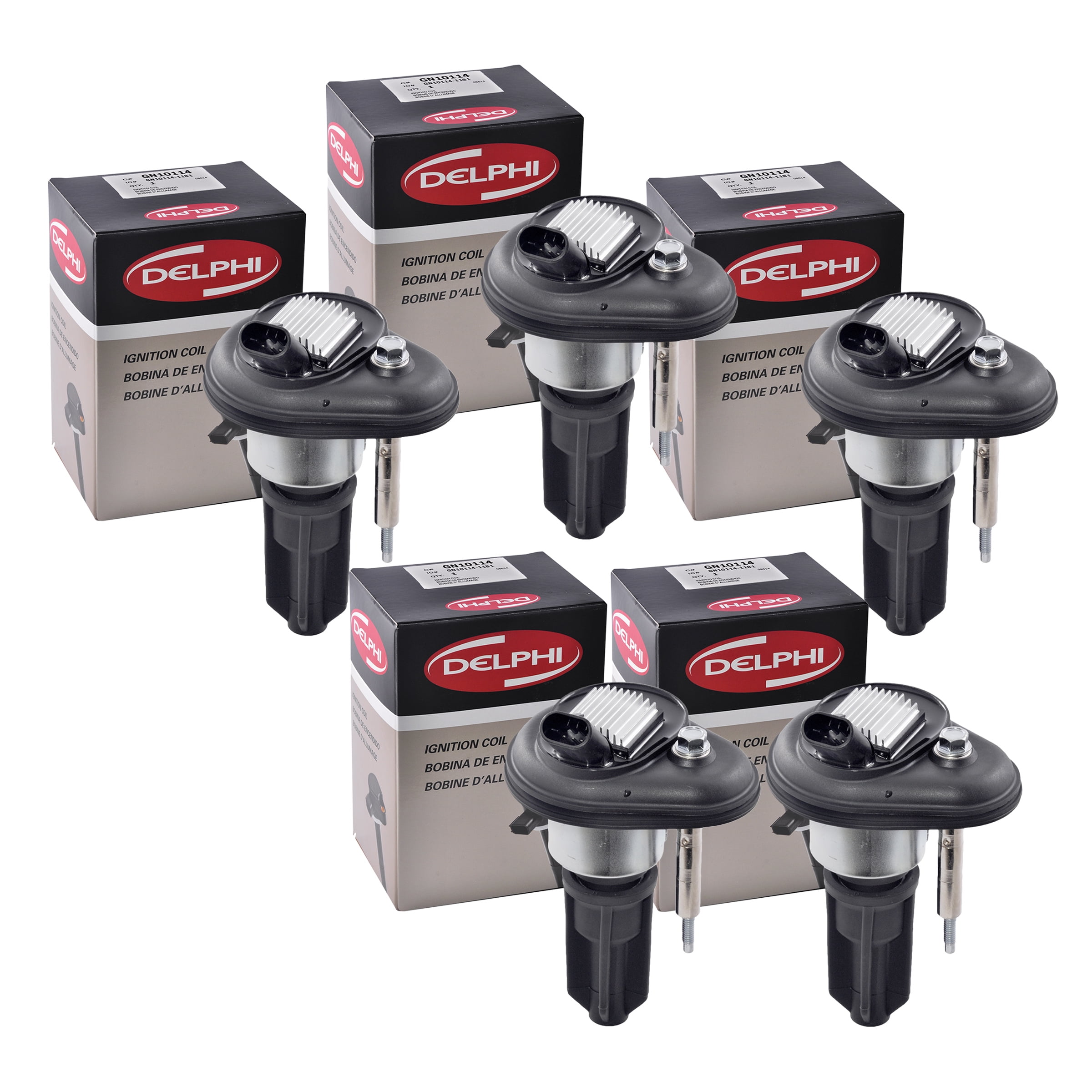Set of 5 Delphi Direct Ignition Coil GN10114 for Chevrolet GMC ...