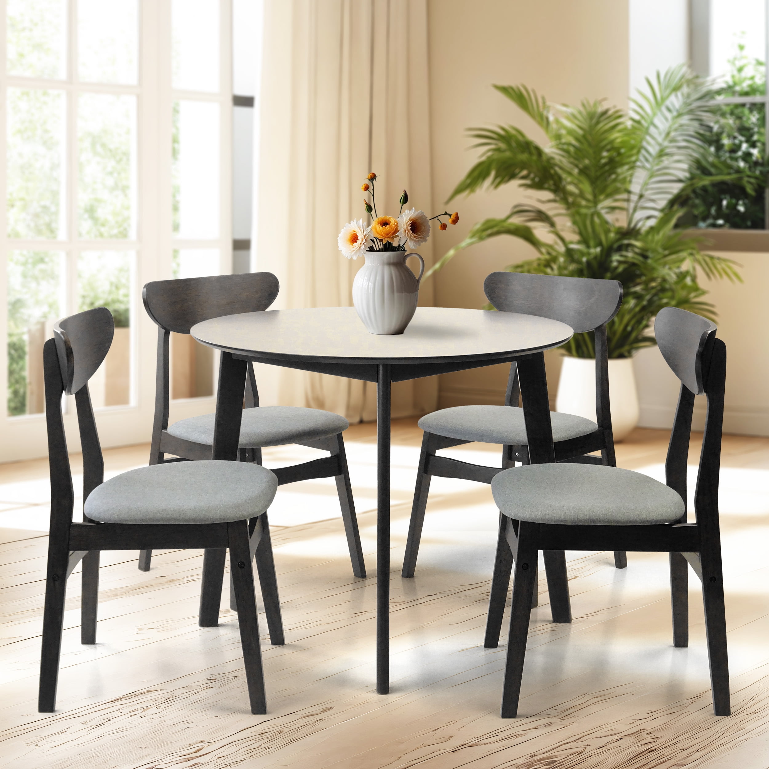 Customer reviews for Set of 5 Dining Kitchen Round Table and 4 Yumiko ...